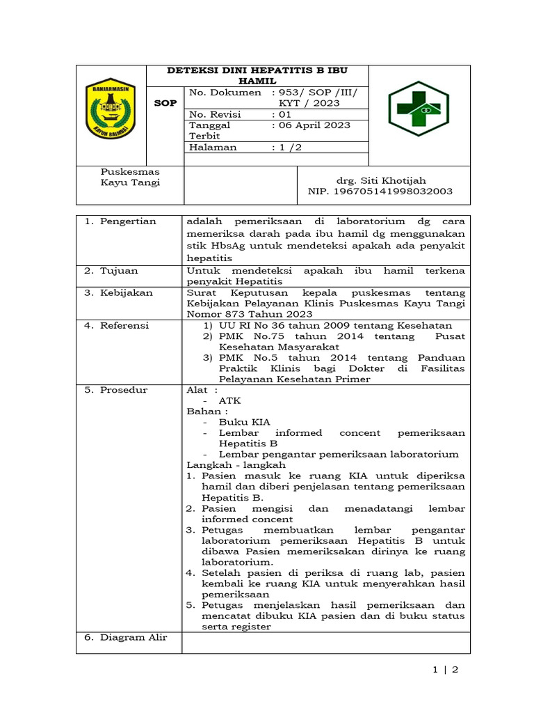 Deteksi Dini Hepatitis B | PDF