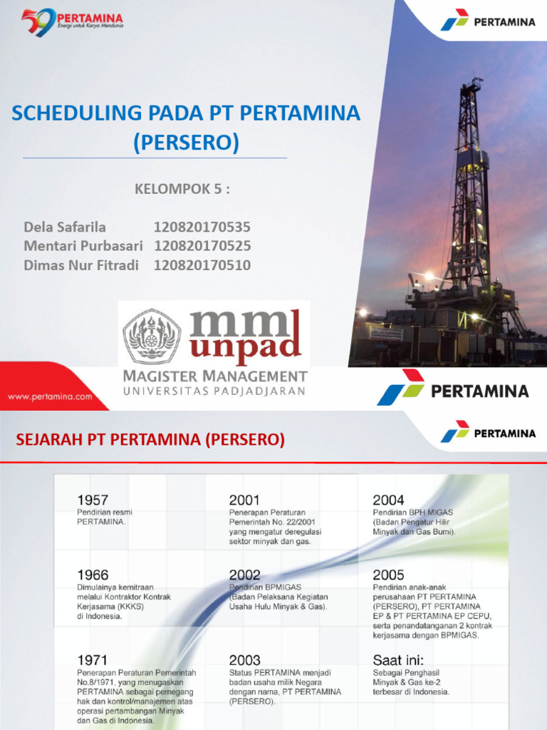 Pertamina Scheduling Kelompok 5 | PDF