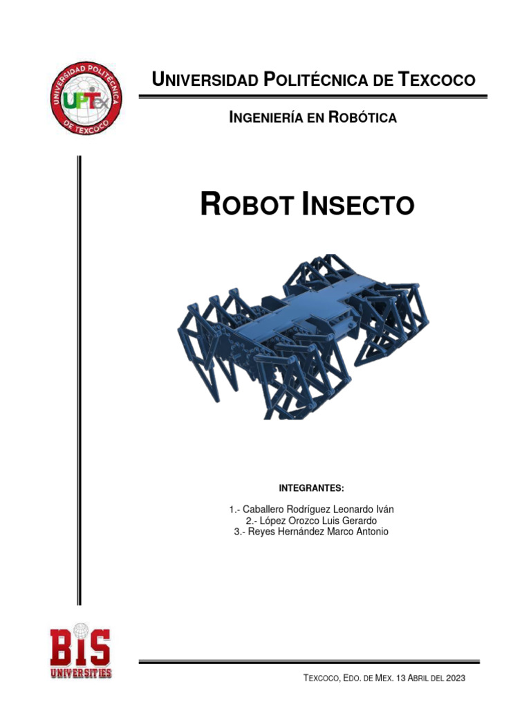 Robot Insecto | PDF | Métodos y materiales de enseñanza | Informática