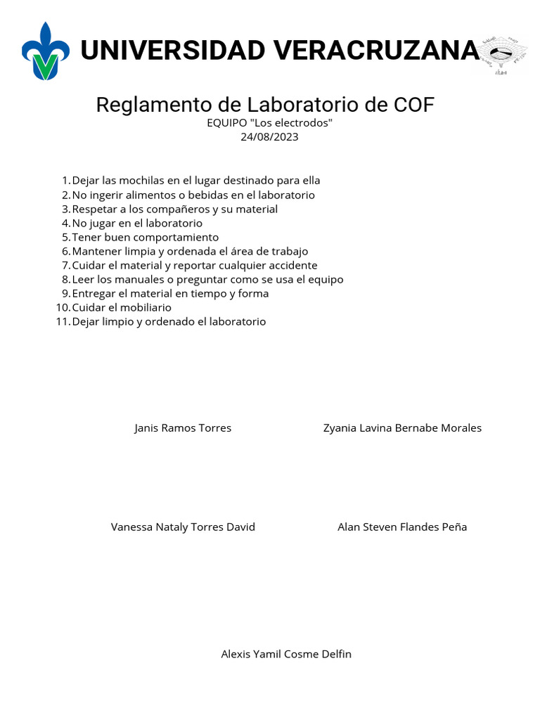 Laboratorio de COF | PDF