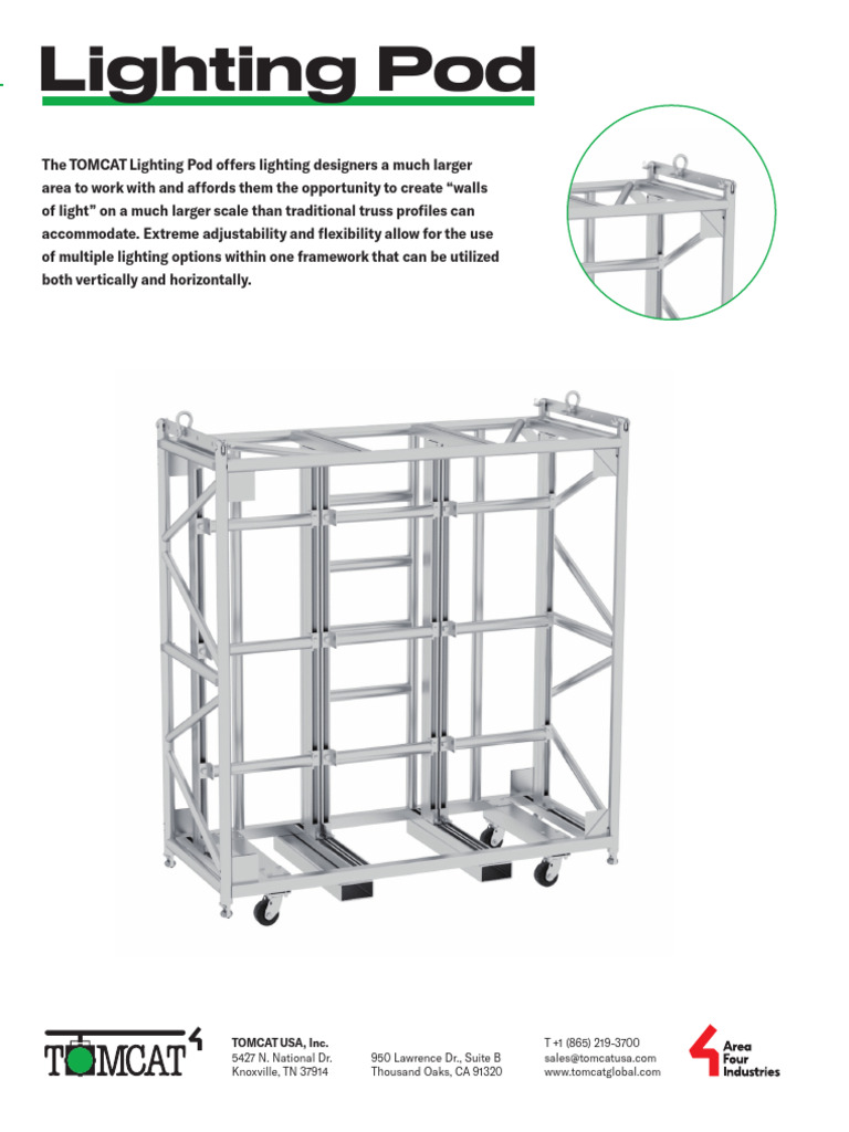 Tomcat Lighting Pod | PDF | Truss | Civil Engineering