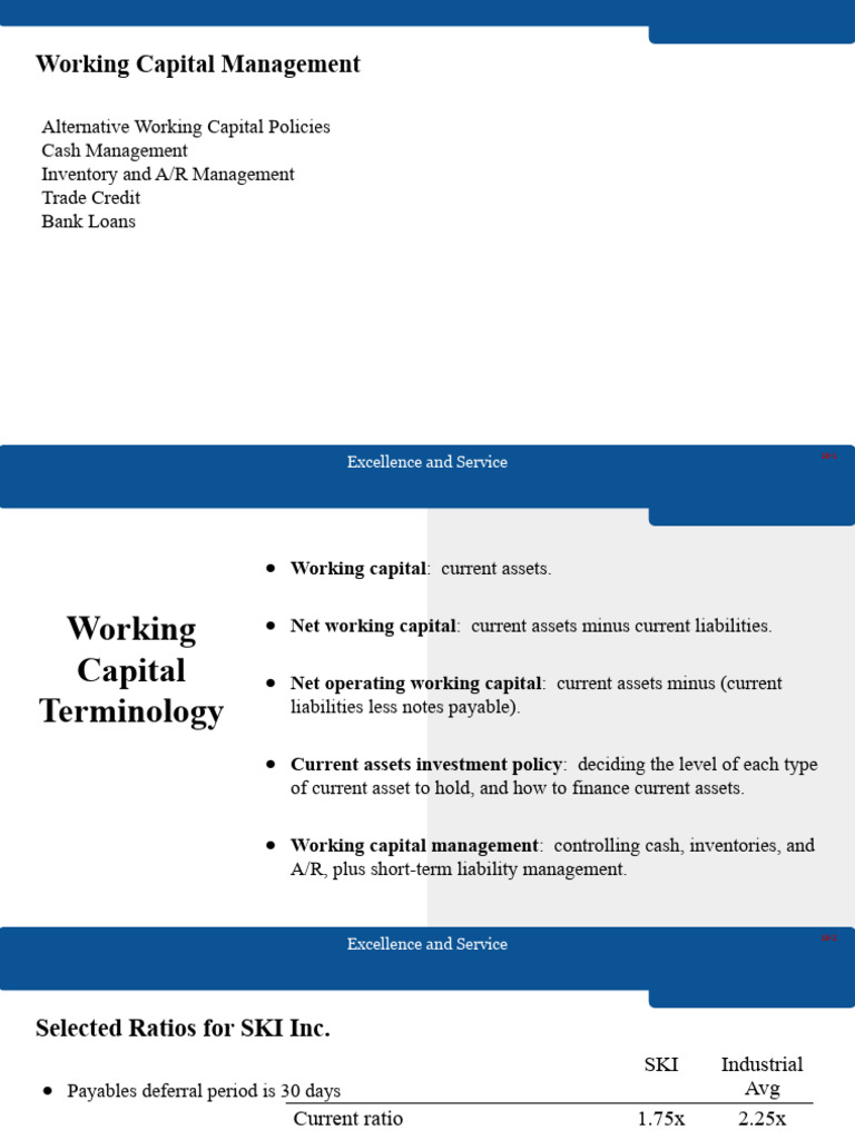 Working Capital Decision (Autosaved) | PDF | Working Capital | Line Of Credit
