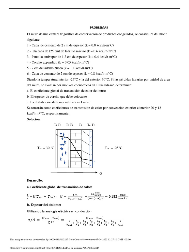 PROBLEMAS de Convecci N PDF | PDF | Métodos y materiales de enseñanza