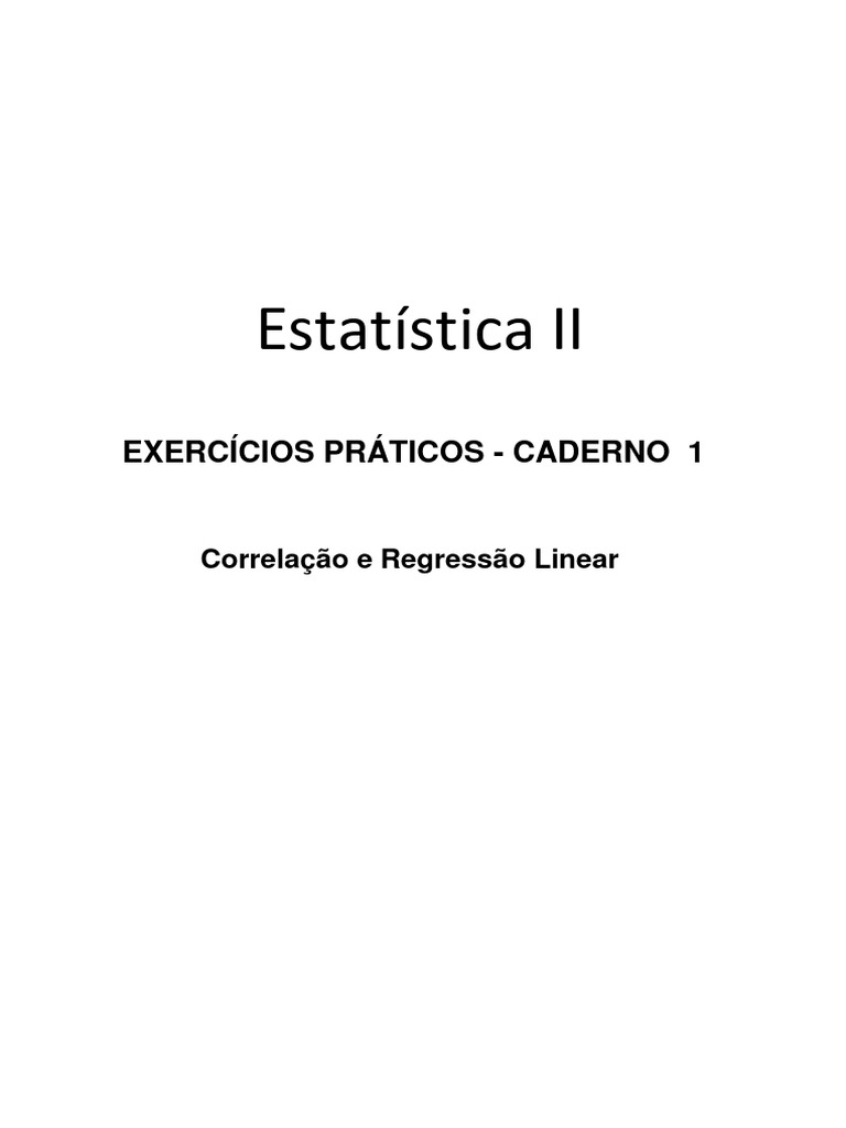 EST2 - Caderno 1 | PDF