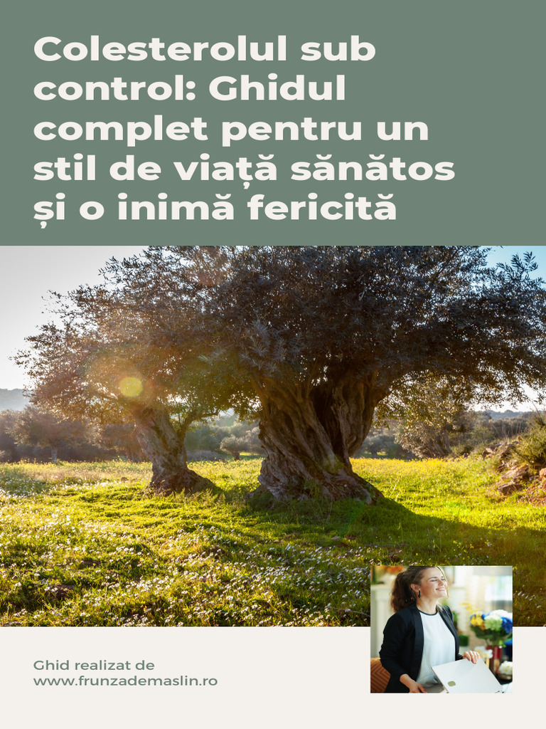 Colesterolul Sub Control Ghidul Complet Pentru Un Stil de Viață Sănătos ...