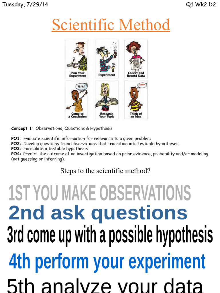 Week 1 Scientific Method Notes - Students | PDF