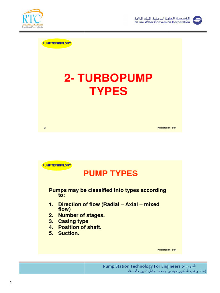 2 - Turbopump Types | PDF | Pump | Chemical Equipment
