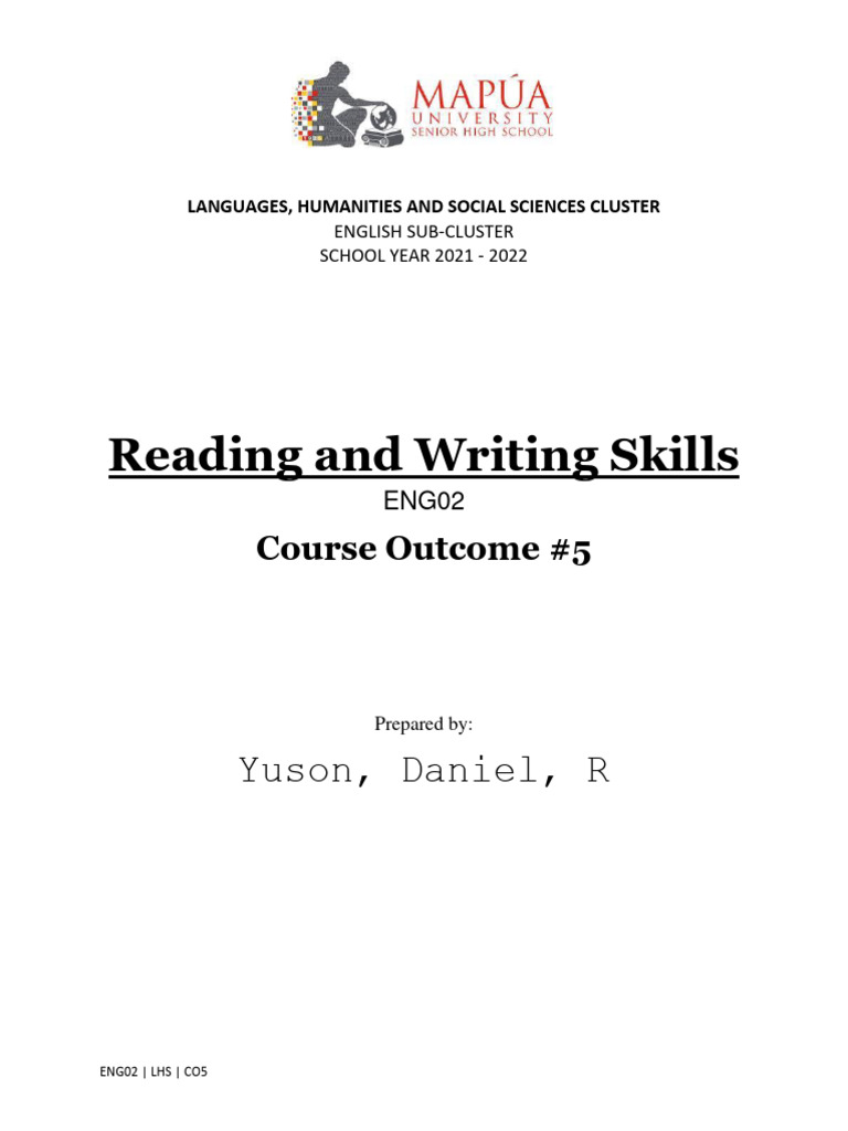 Eng02 Co5 Module | PDF | Income | Argument