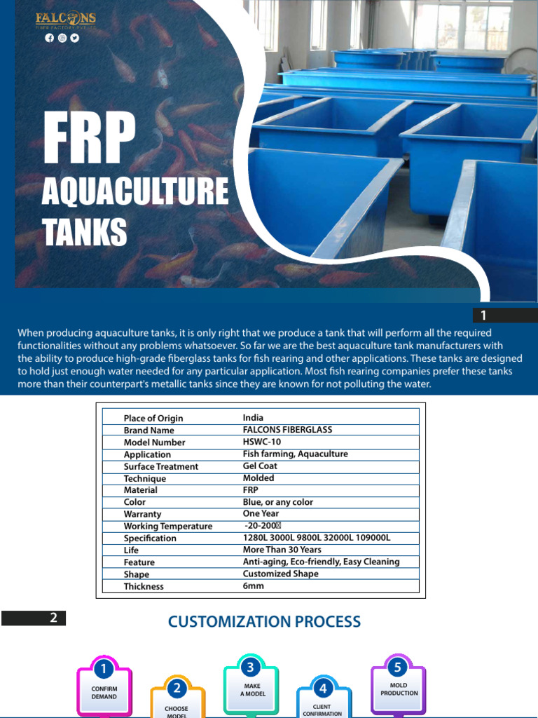 FRP Aquaculture Tank Profile | PDF