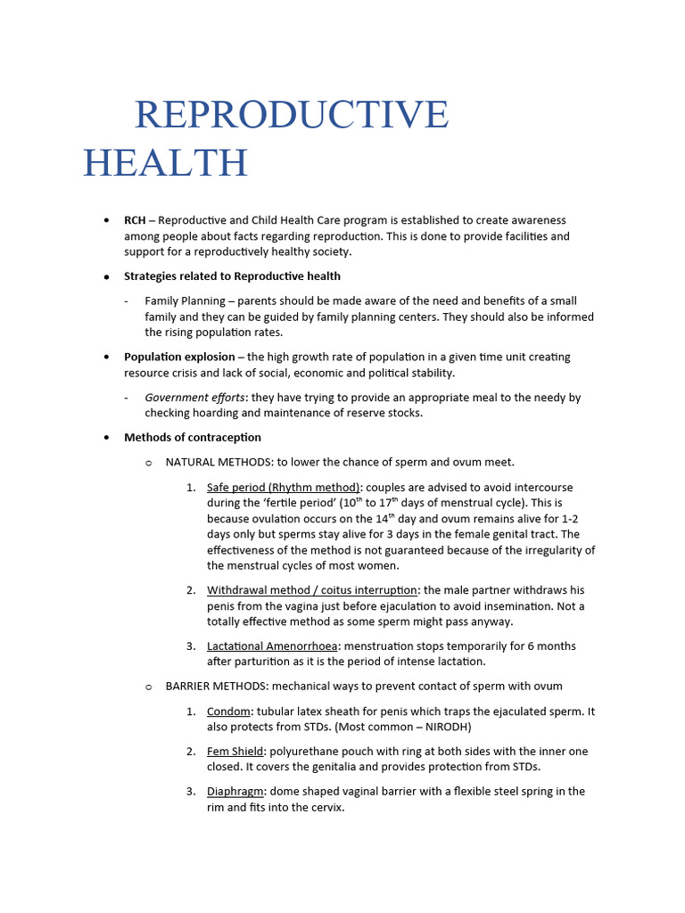 Reproductive Health | PDF