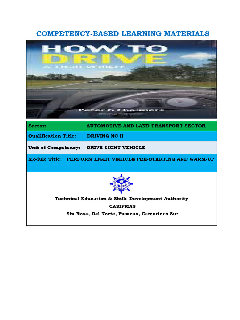 CBLM | PDF | Seat Belt | Vehicles