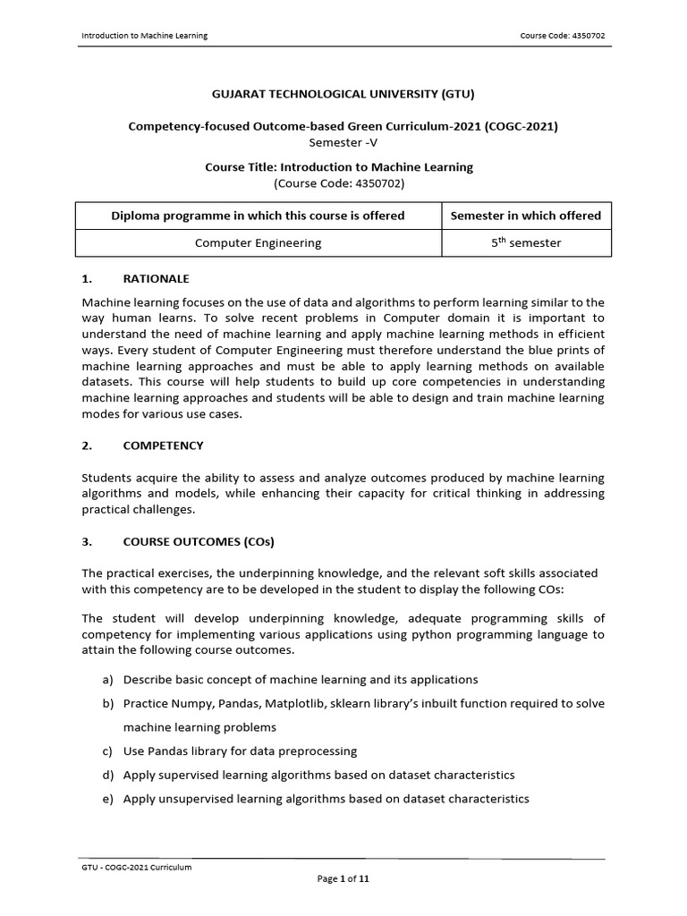 Introduction To Machine Learning | Download Free PDF | Machine Learning | Regression Analysis