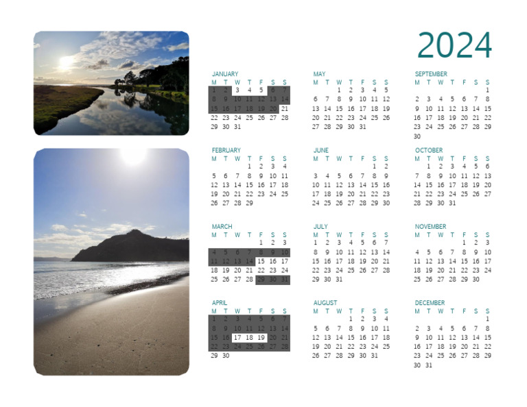Months of 2024 Calendar Overview | PDF