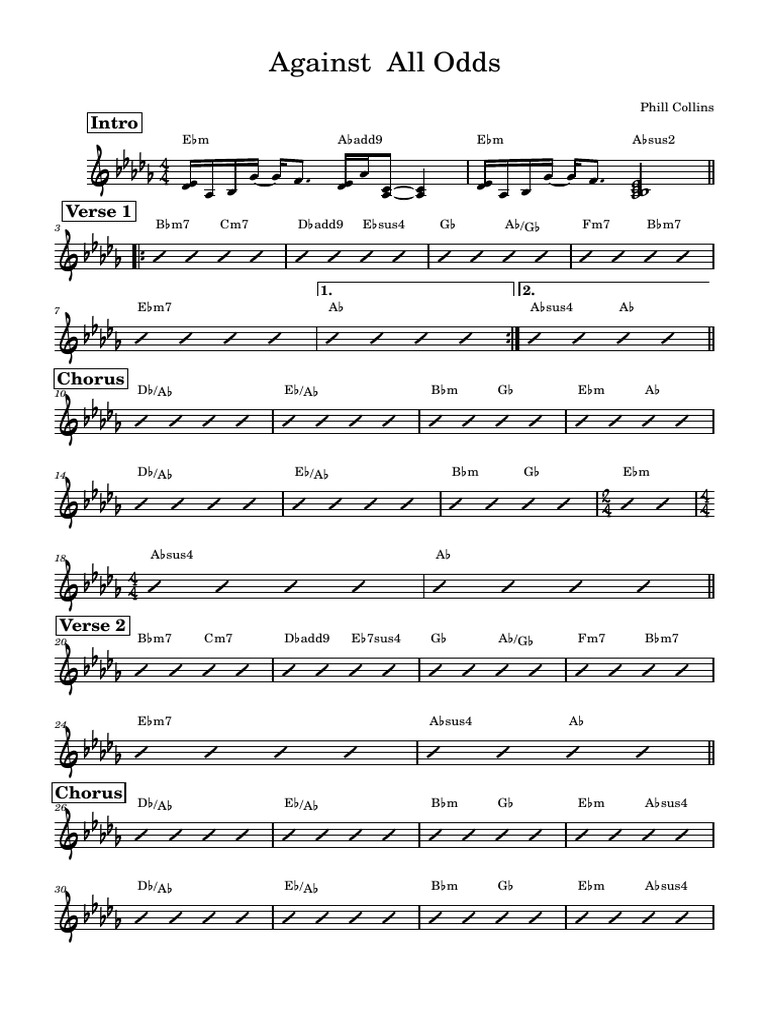 Against All Odds PDF | PDF