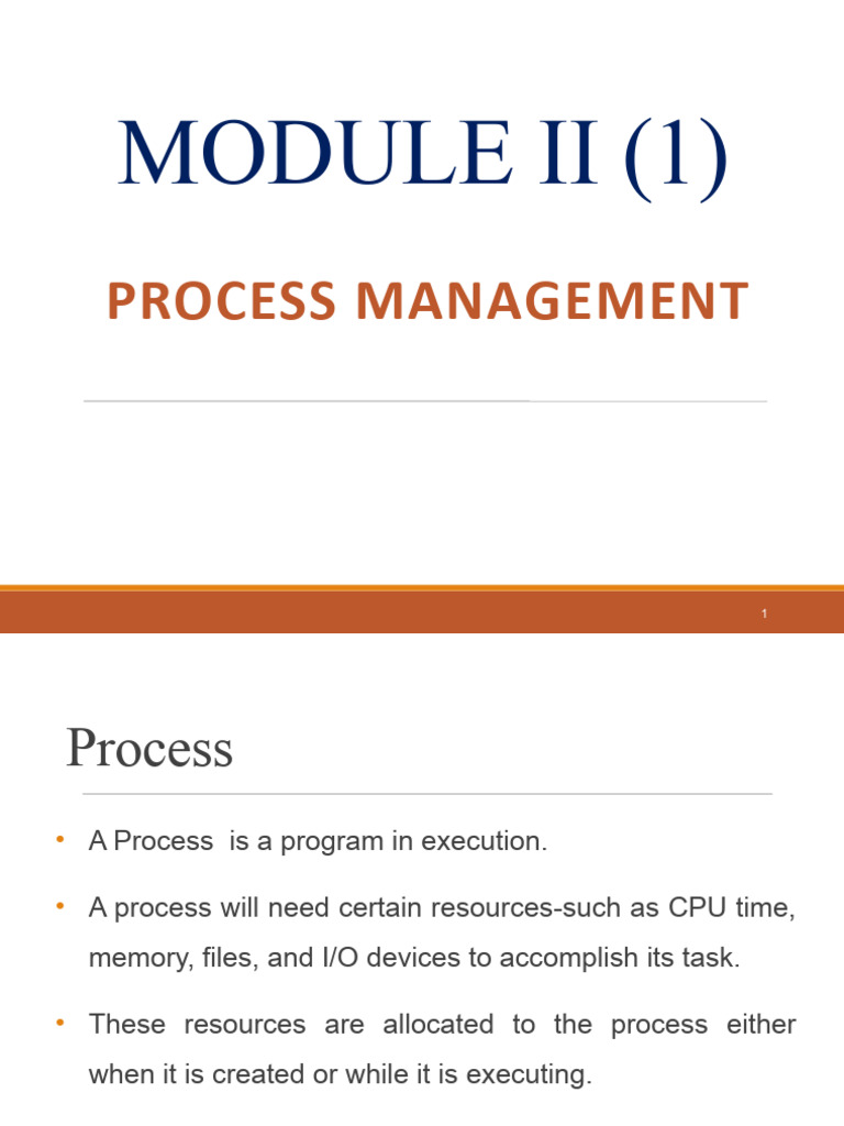 OS Unit-II - Process Management | PDF | Scheduling (Computing) | Process (Computing)