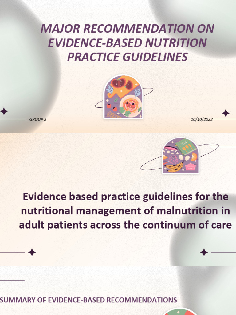 Healthy Eating Workshop 1 | PDF | Evidence Based Medicine | Malnutrition