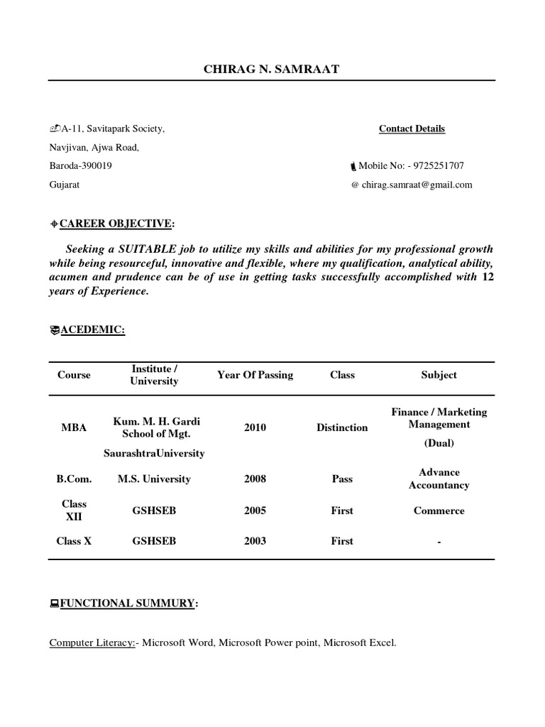 Chirag Samrat, ABH, Vadodara | PDF | Business | Economies