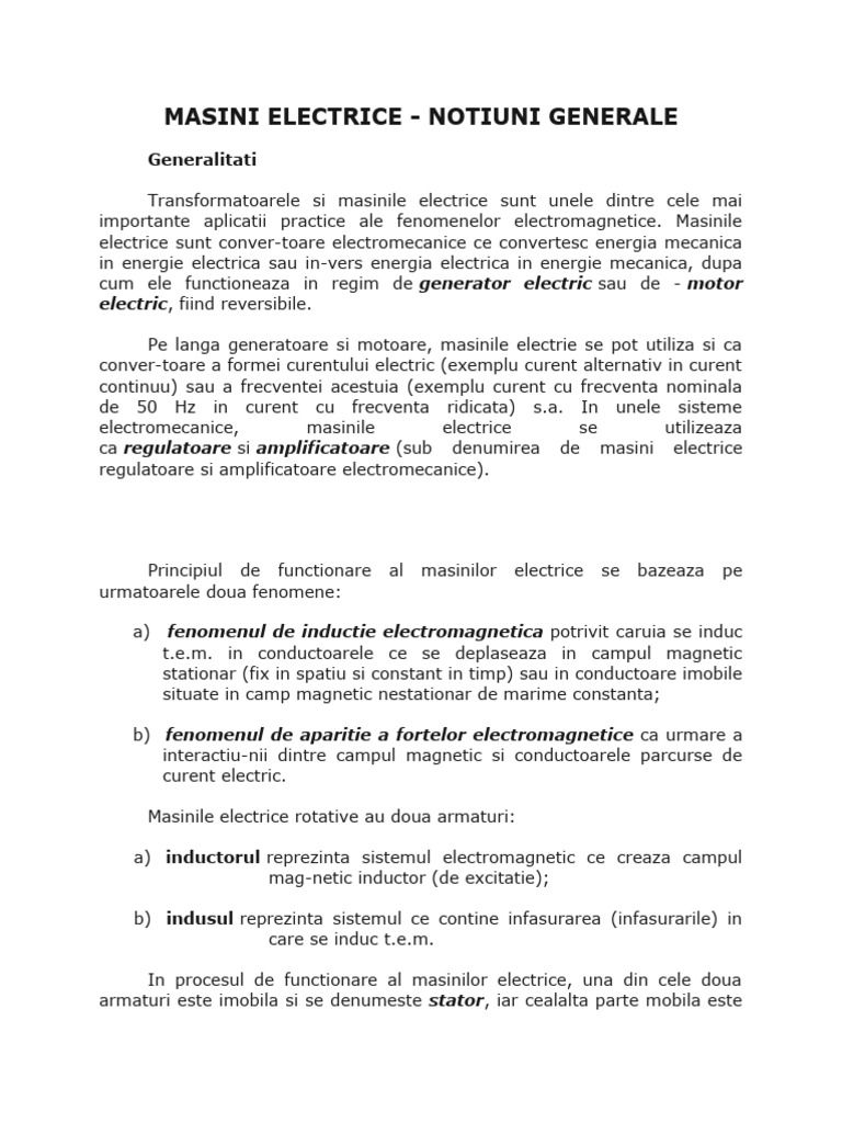 Masini Electrice | PDF