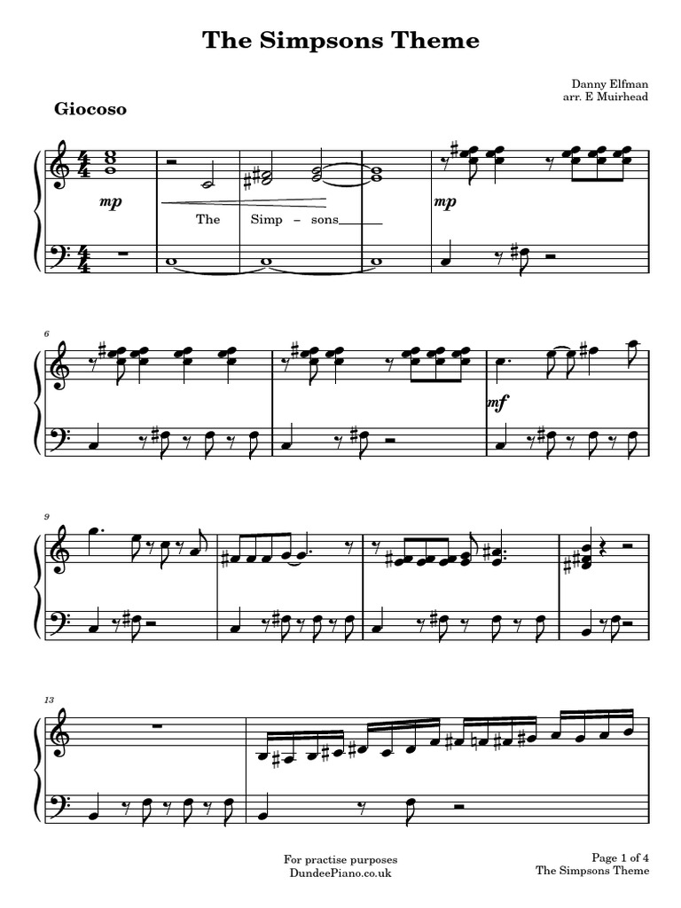 The Simpsons Theme | PDF