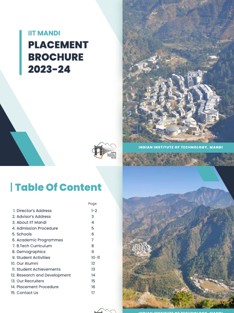 IIT Mandi Placement Brochure 2023-24 | PDF | Art