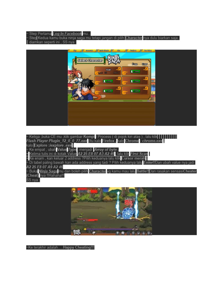 Cheat Ninja Saga: Panduan Lengkap | PDF