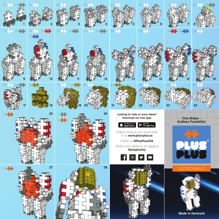 Plus Plus Astronaut | PDF