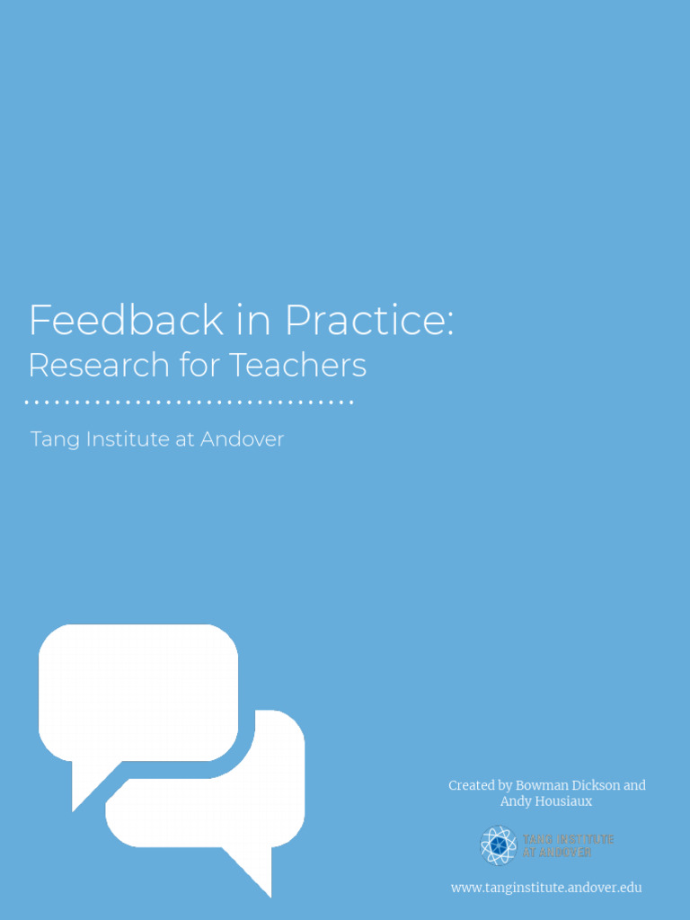 Feedback in Practice | PDF