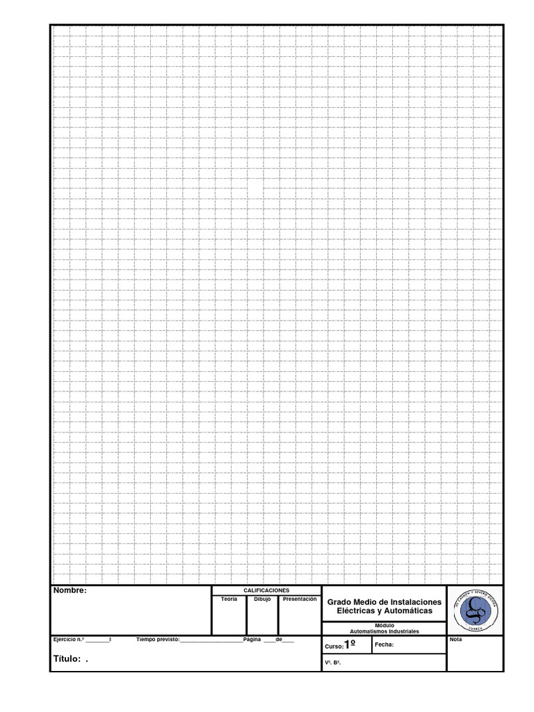 P0 Plantilla Practicas - Cuadrícula | PDF