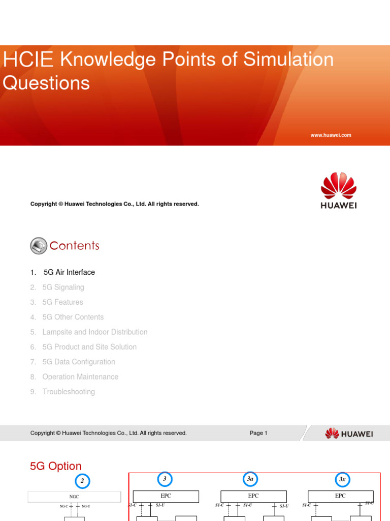HCIE Knowledge Points | PDF | Telecommunications Standards | Radio Resource Management