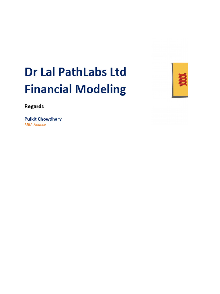 DR Lal Path Labs Financial Model | PDF