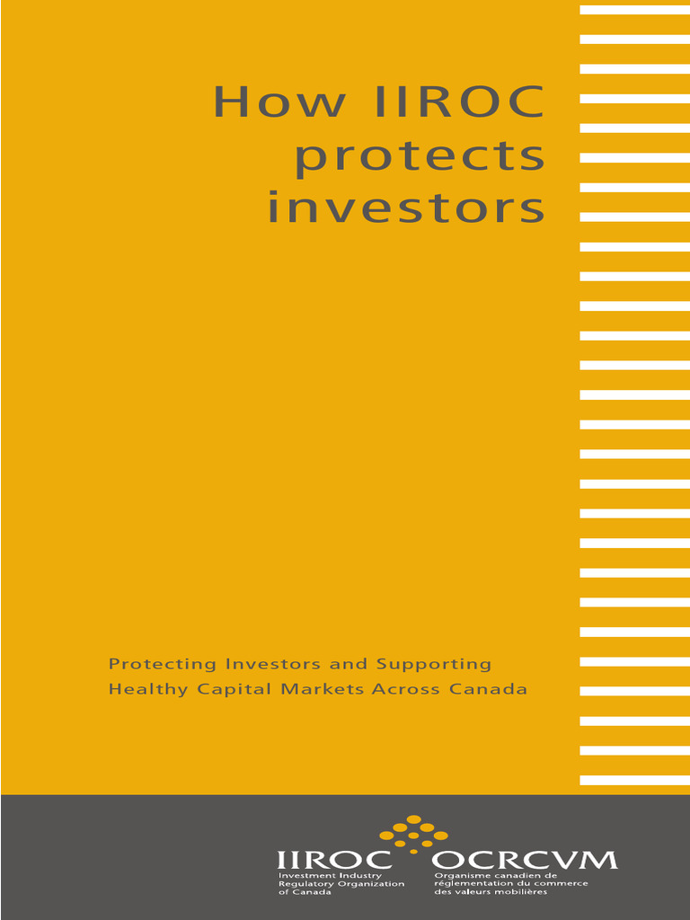 Trade+ +How+IIROC+Protects+Investors | PDF | Financial Adviser | Investing