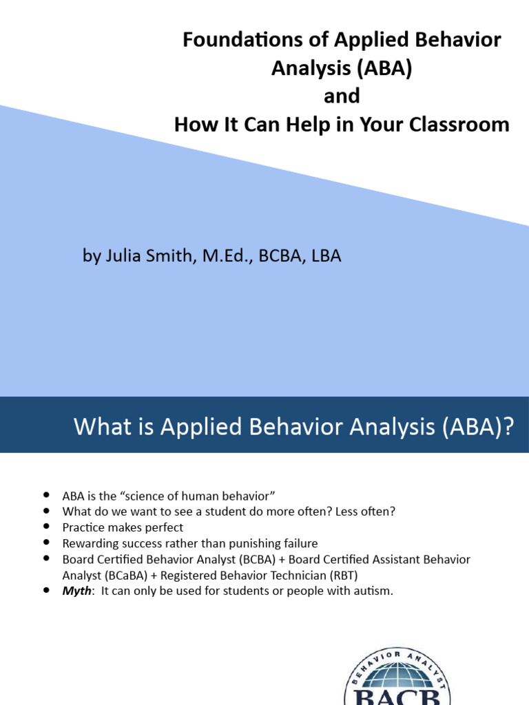 Foundations of ABA | PDF | Reinforcement | Psychological Theories