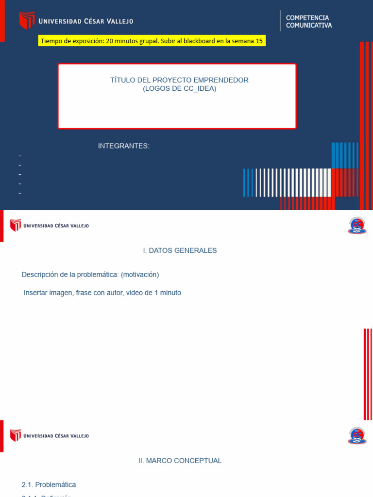 Modelo PPT para Sustentar Proyecto - 1 | PDF | Arte | Informática