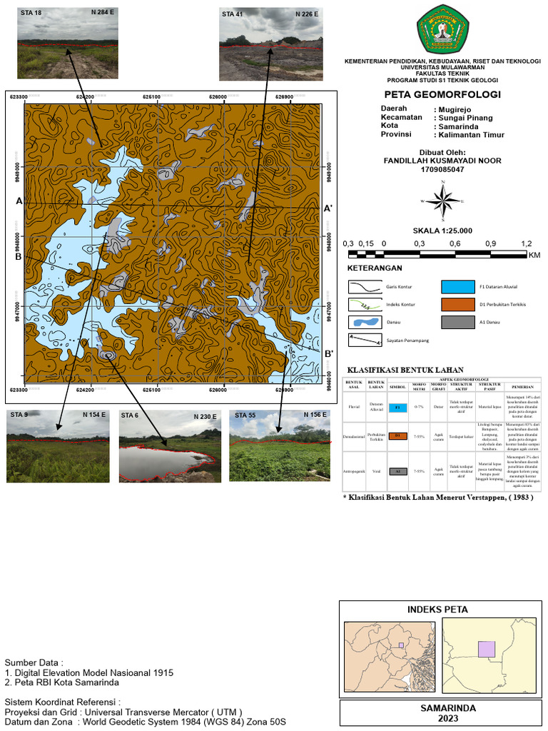 Peta Geomorfologi FANDILLAH | PDF