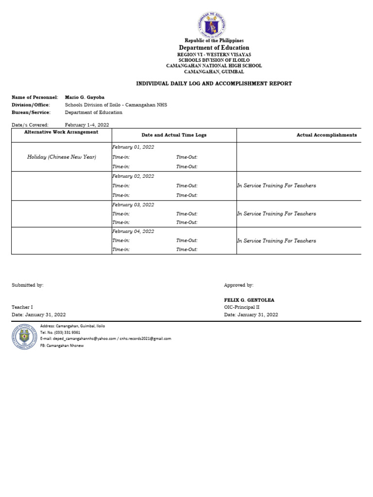 IDLAR-FEBRUARY-GAYOBA, Mario G. | PDF | Behavior Modification | Cognition