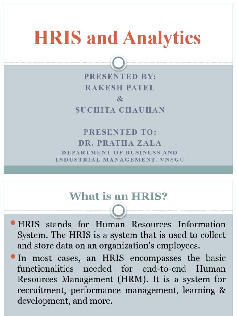 HRIS and Analytics | PDF | Analytics | Human Resource Management