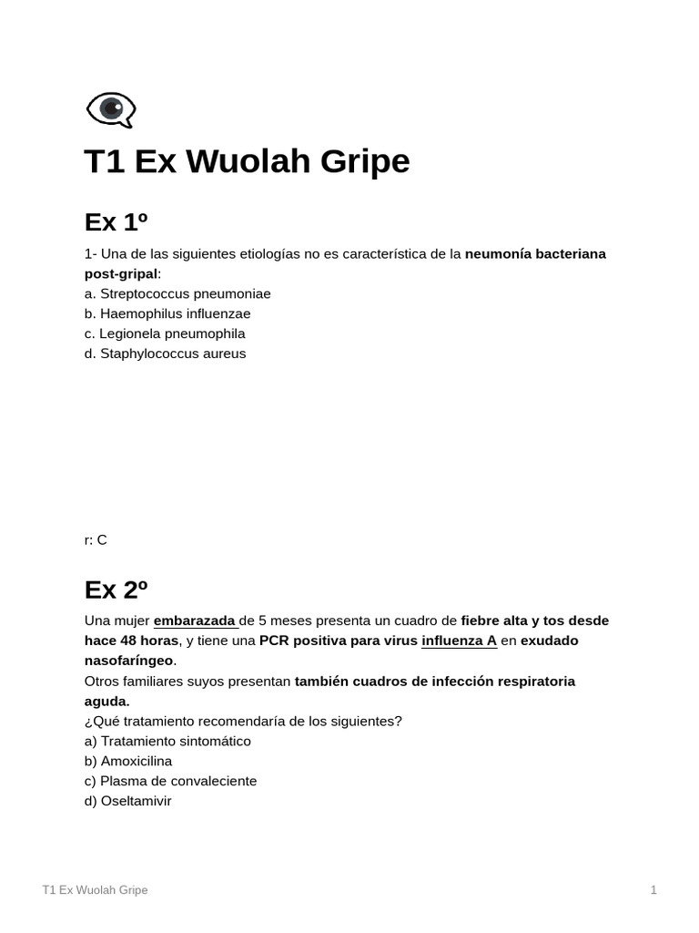 T1 Ex Wuolah Gripe | PDF