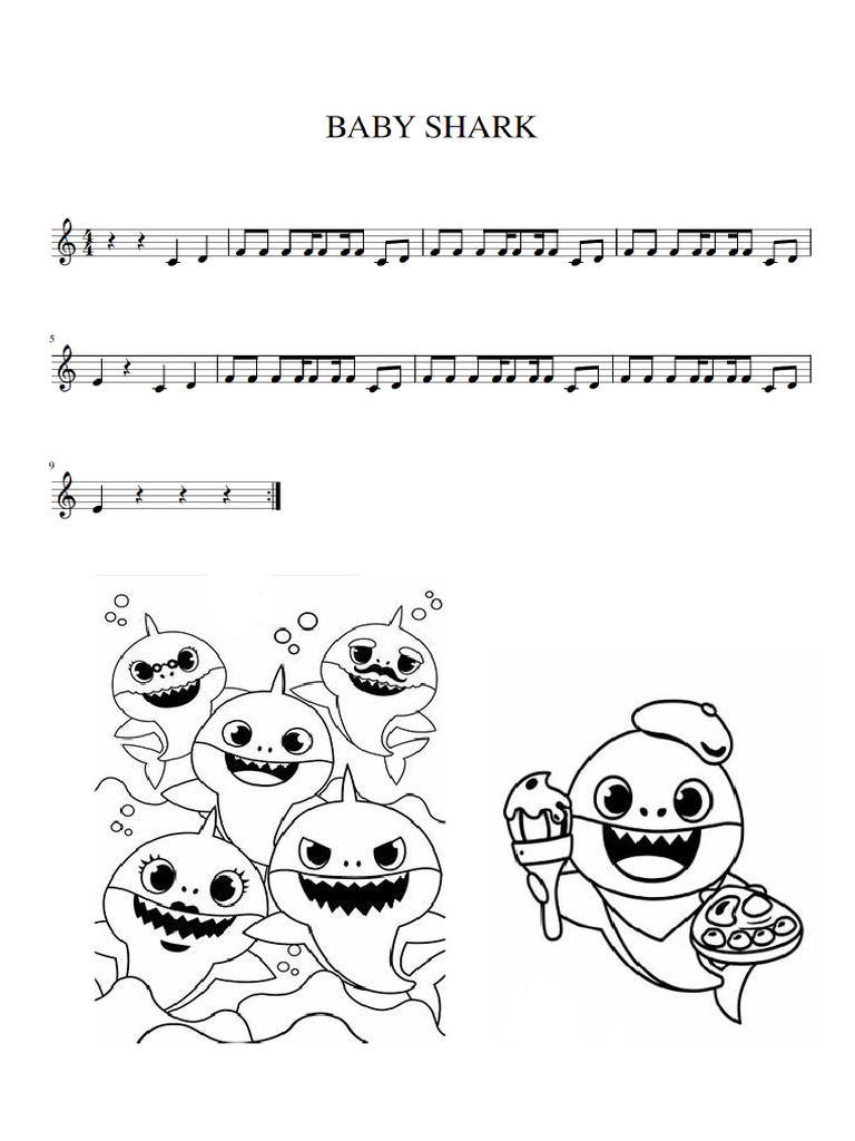 baby shark piano | PDF