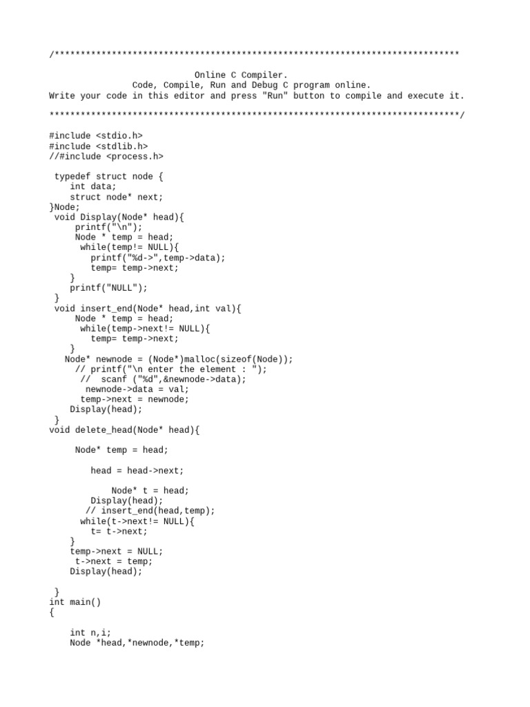 Linked List | PDF | Computer Engineering | Software Development Linked List | PDF | Computer Engineering | Software Development