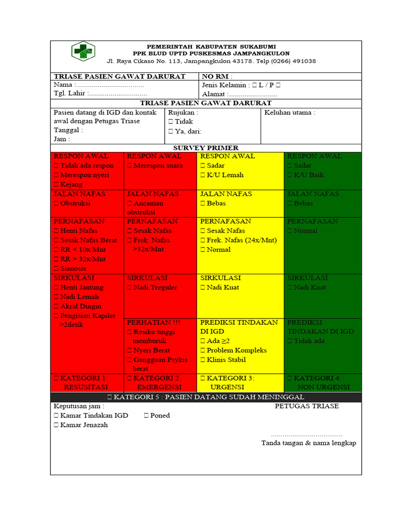 Triase Pasien Gawat Darurat | PDF