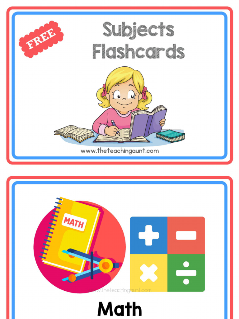 Free Subjects Flashcards | PDF