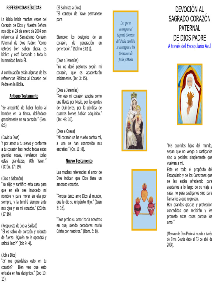 S-Instrucciones Del Escapulario Azul | PDF | María, madre de Jesús | Oración