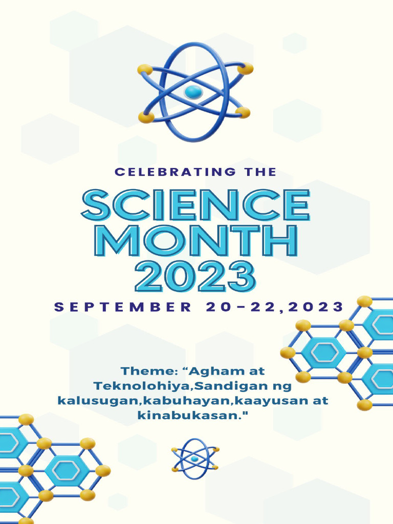 Science Month Celebration Activities 2023 | PDF | Wellness