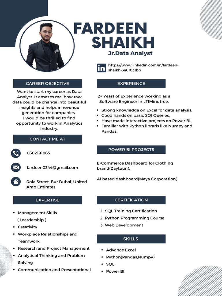 Fardeen Shaikh CV | PDF