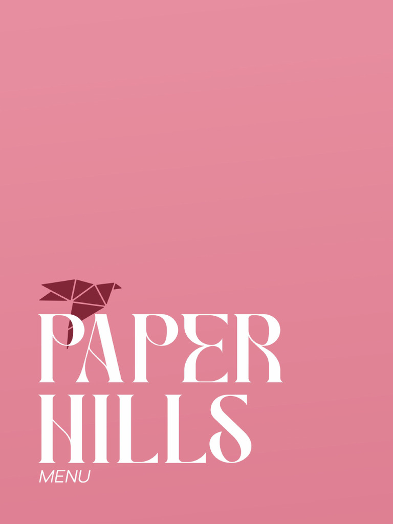 Paperhills Menu | PDF