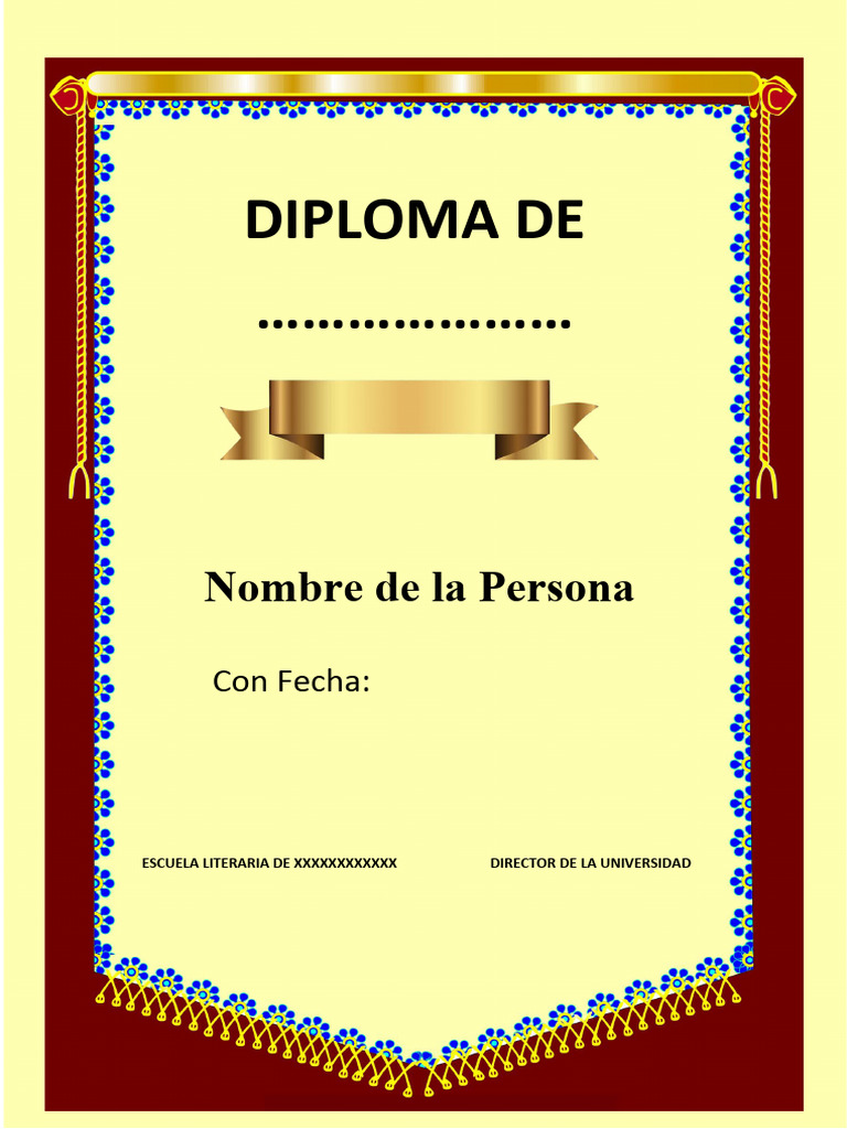 Plantilla-diploma-word-gratis | PDF