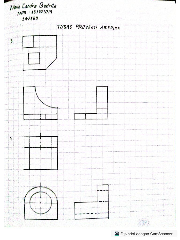 Tugas Proyeksi Amerika - Nova Candra (NIM 231221019) 1A-Aero | PDF