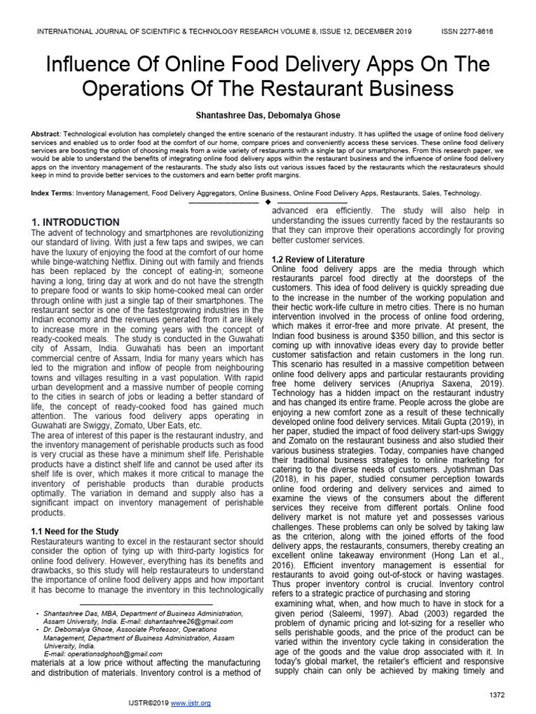 Source 2-Int'l | PDF | Inventory | Restaurants