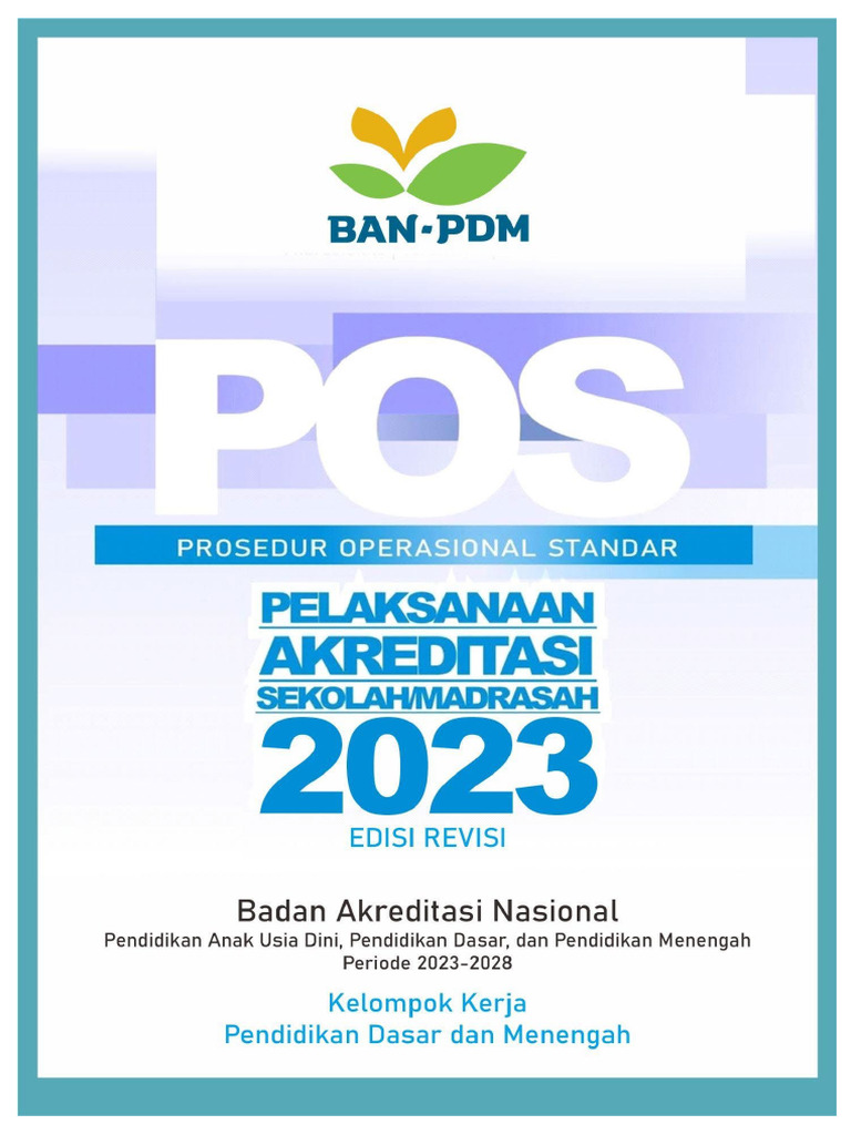 Pos Pelaksanaan Akreditasi SM 2023-Banpdm Rev-1 | PDF | Bisnis