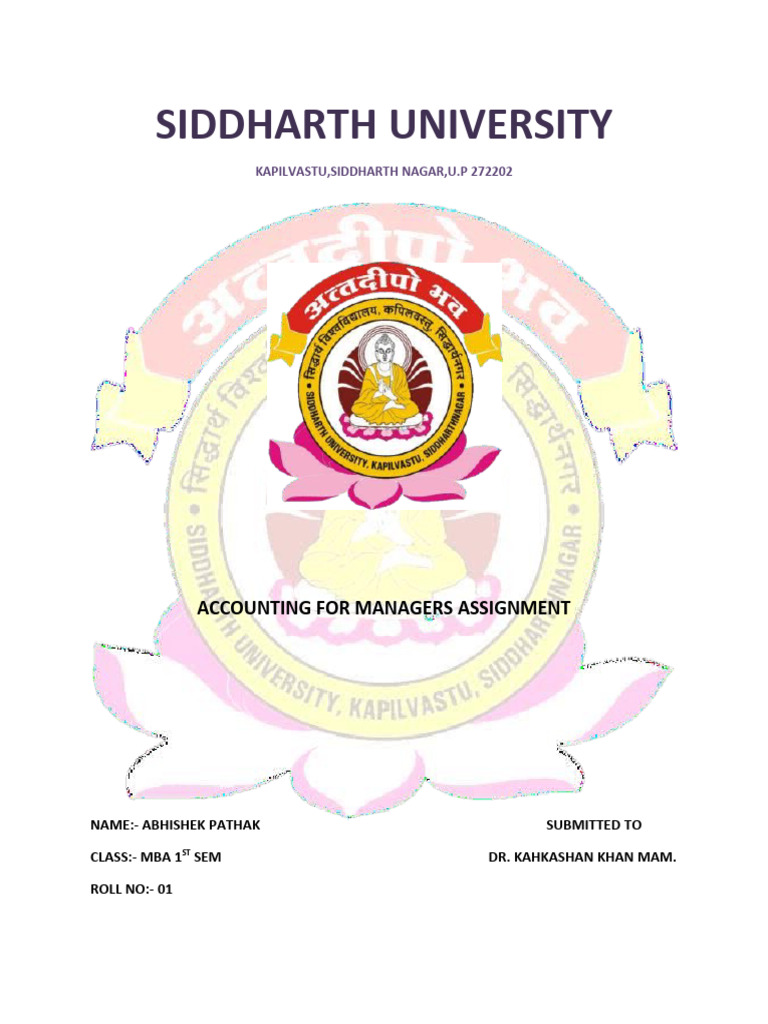 Abhishek Front Page Accounting | PDF